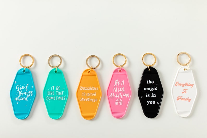 3 for 20 Motel Key Tag Bundle Motel Keychain Vintage Style | Etsy