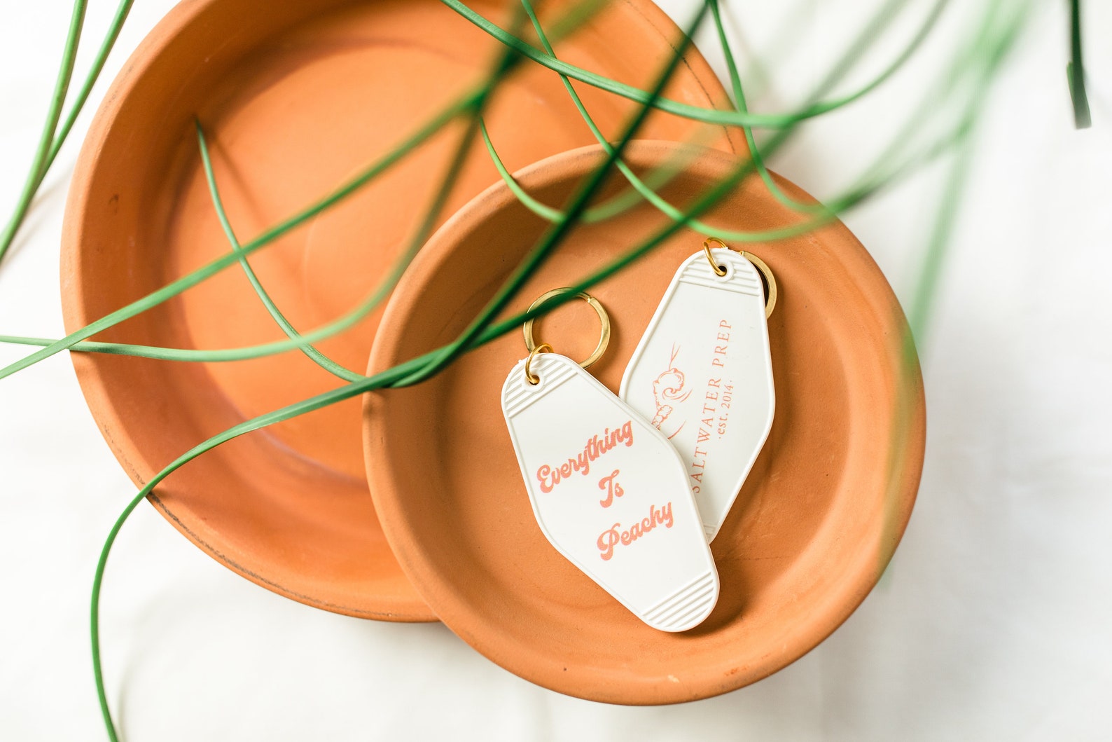 Everything is Peachy Motel Key Tag Motel Keychain Vintage - Etsy