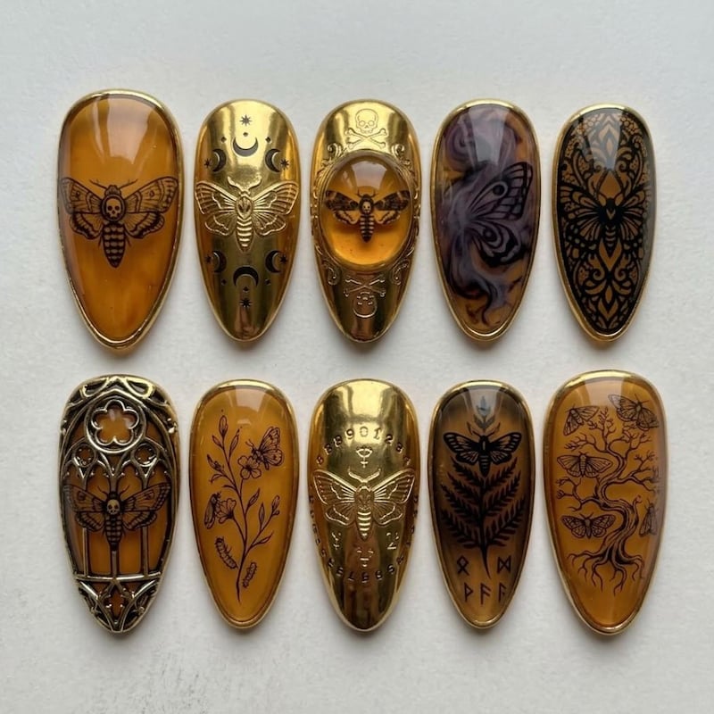 Gothic Nail Charms - Etsy