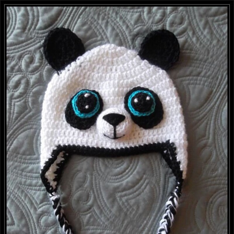 Panda Hat - Etsy