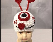 Crocheted One-eye'd Love Bug Valentine Hat and Diaper - Etsy