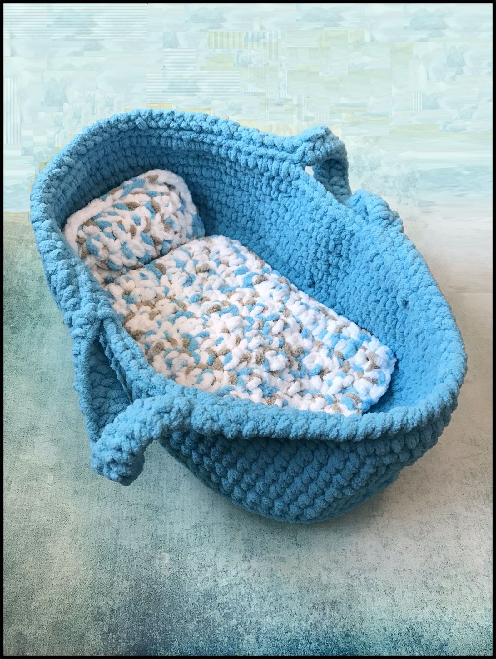 Crocheted Toy Doll Moses Basket Pattern - Etsy