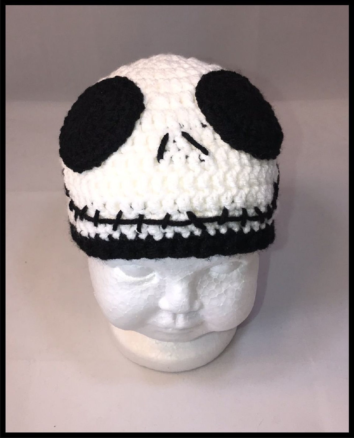Crocheted Skeleton beanie Made to Order | Etsy