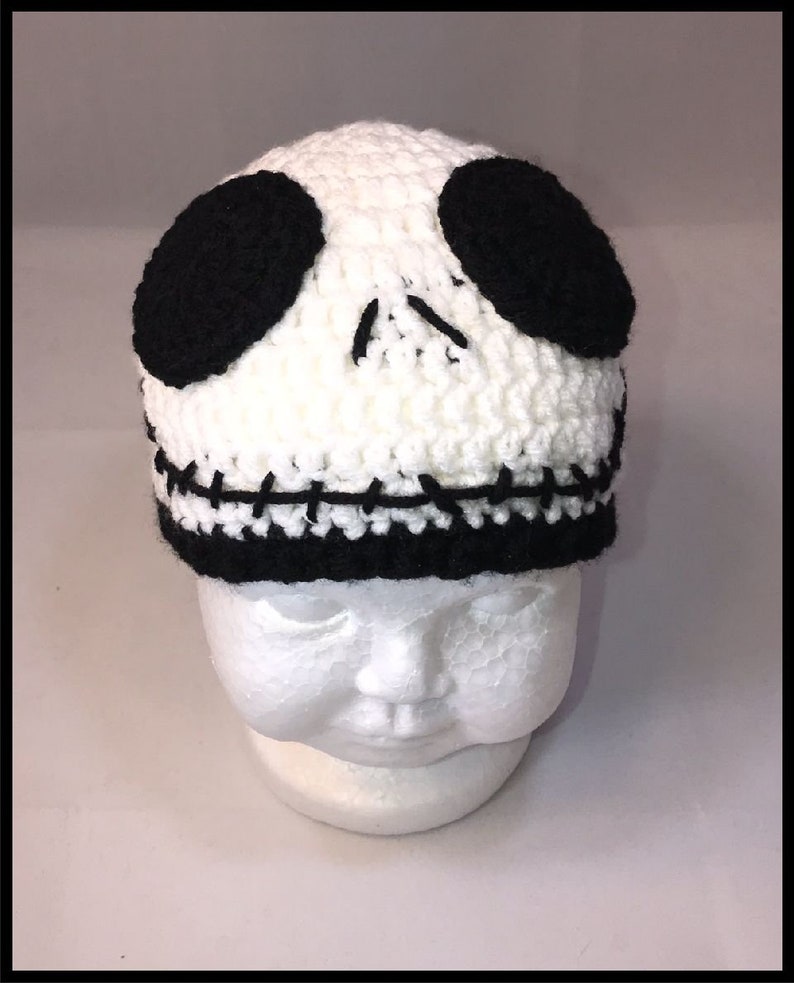 Crocheted Skeleton Beanie ! Made to Order ! - Etsy