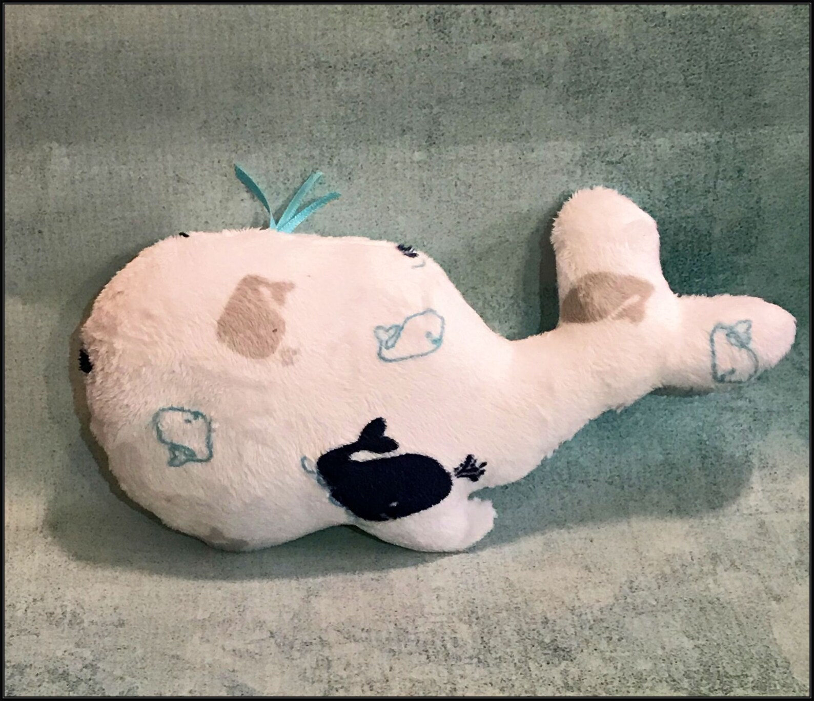 Whale Stuffie Toy - Super Soft Minky - Newborns Babys Kids - Ready to ...