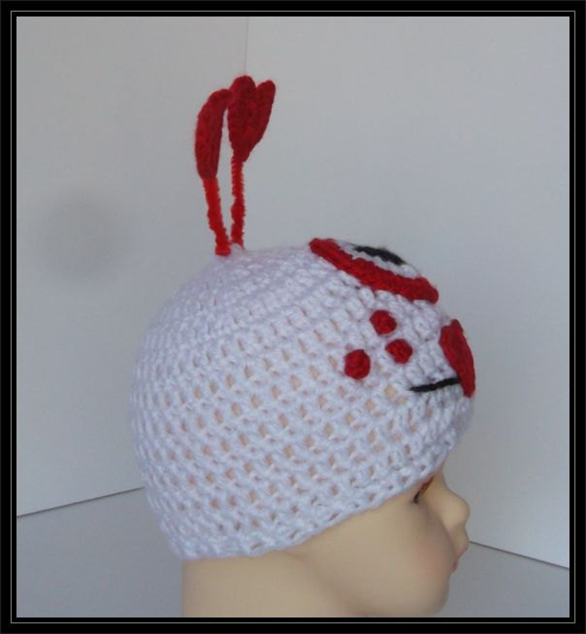 Crocheted One-eye'd Love Bug Valentine Hat and Diaper - Etsy