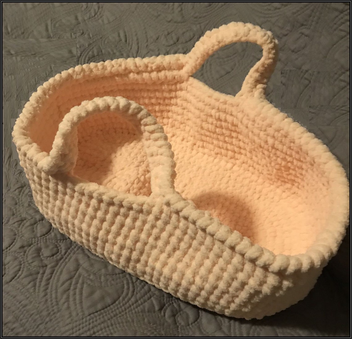 Crocheted Toy Doll Moses Basket Pattern | Etsy