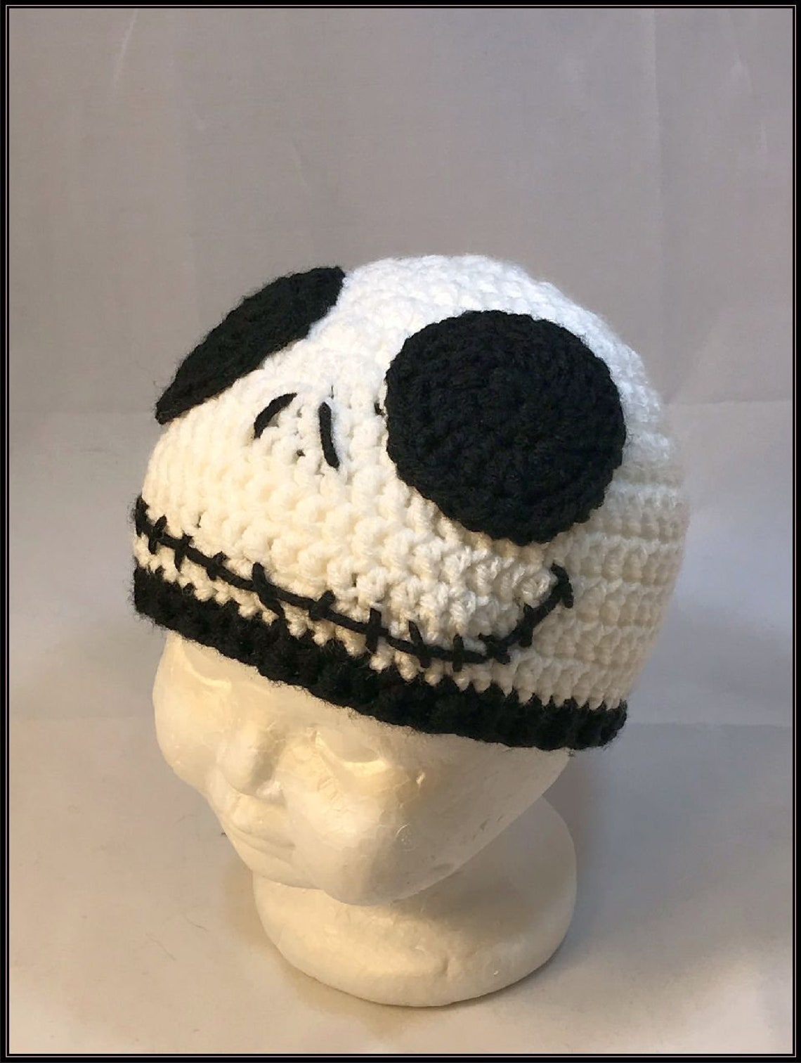 Crocheted Skeleton beanie Made to Order | Etsy