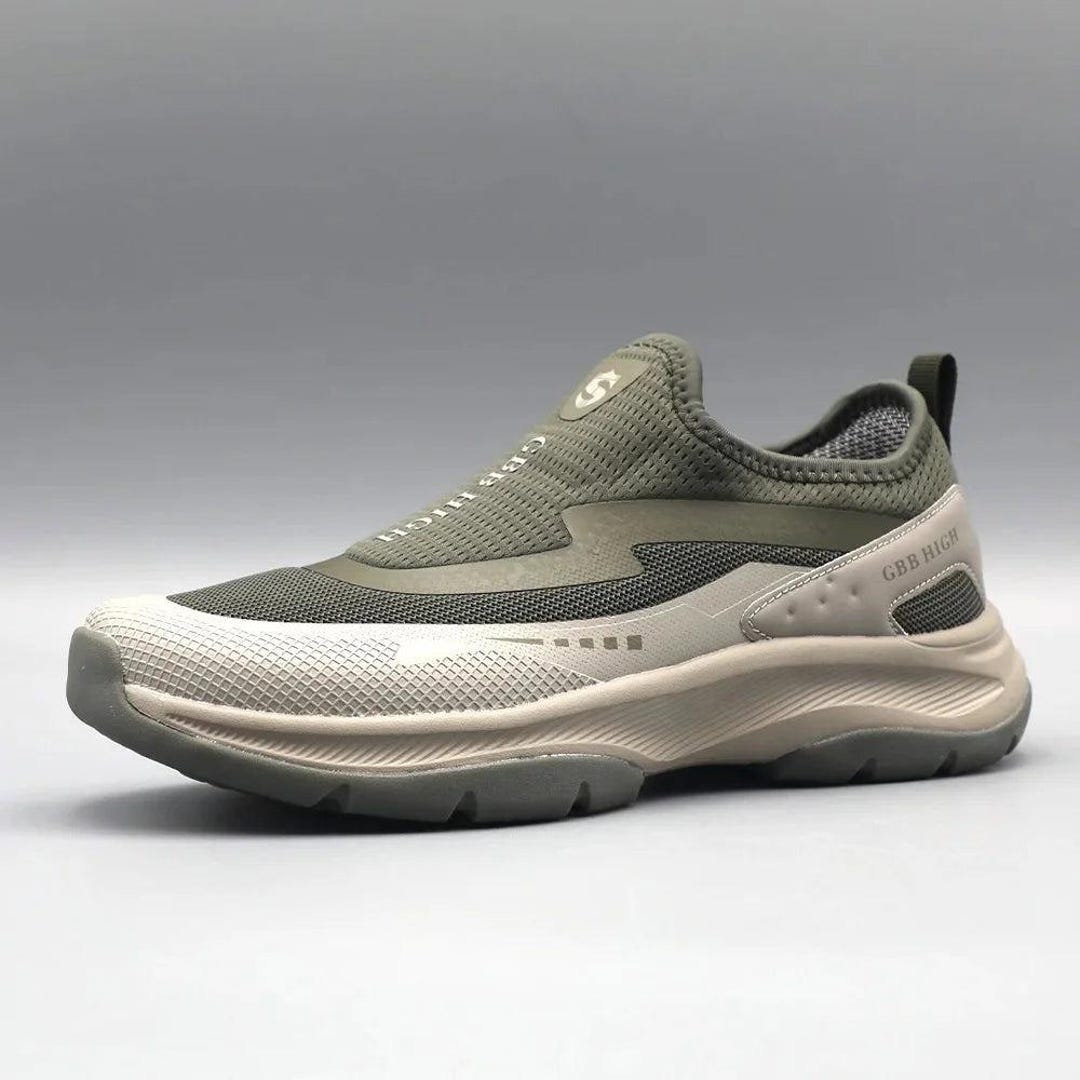 Footmax Men's Waterproof Slip-on Hiking Shoes - Lightweight & Anti-slip ...
