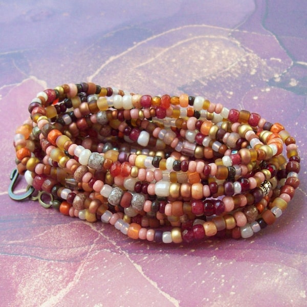 Beaded Wrap Bracelet - Etsy