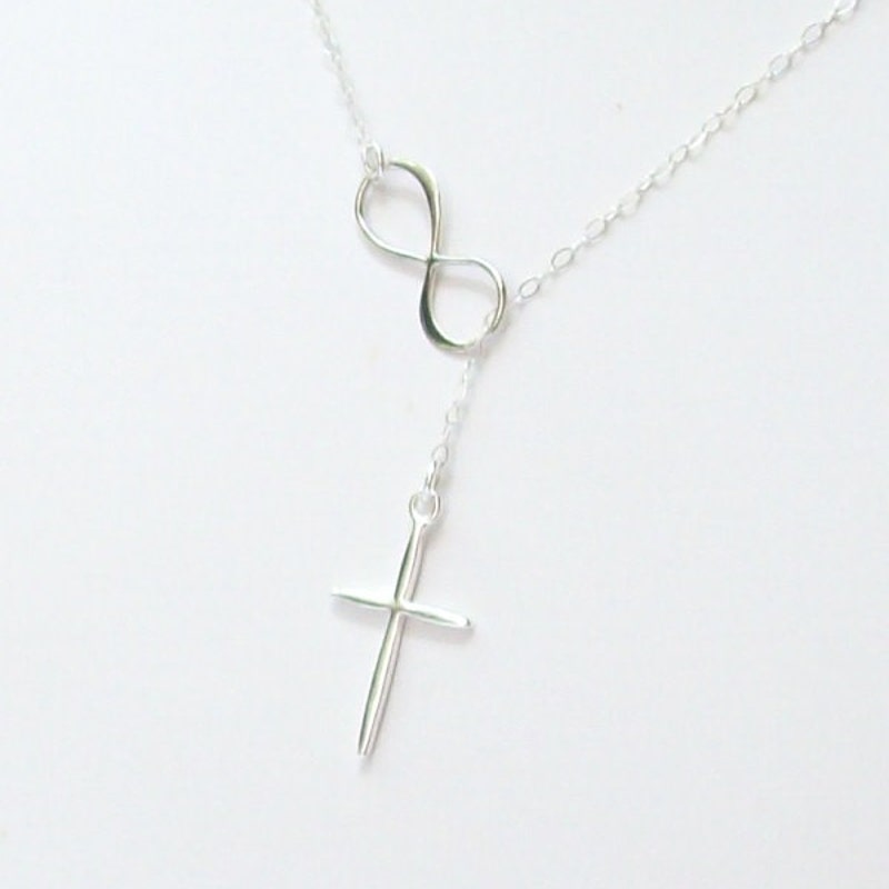 Infinity Cross Necklace - Etsy