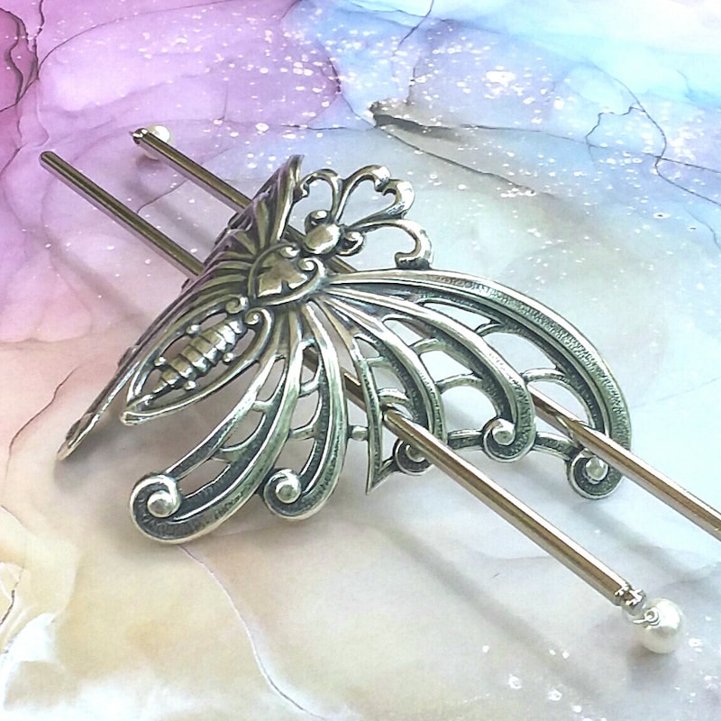 Butterfly Hair Pins - Etsy