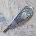 Crane Shawl Pin, Bird Scarf Pin, Bird Sweater Pin, Silver Shawl Pin ...