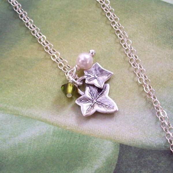Ivy Leaf Necklace - Etsy