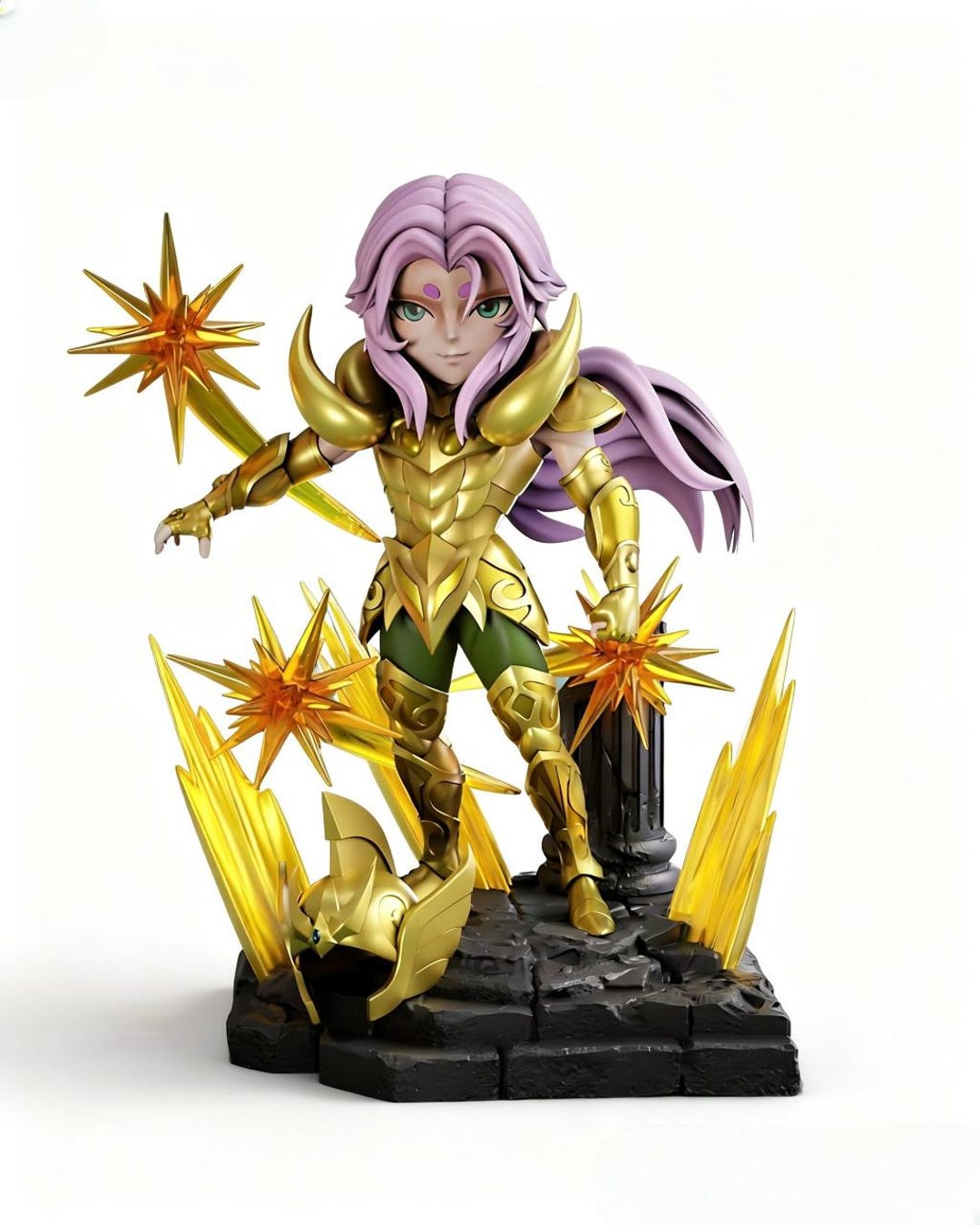 Sacred Blade Warrior | Chibi Holy Armor Knight | STL 3D PRINT | Anime ...