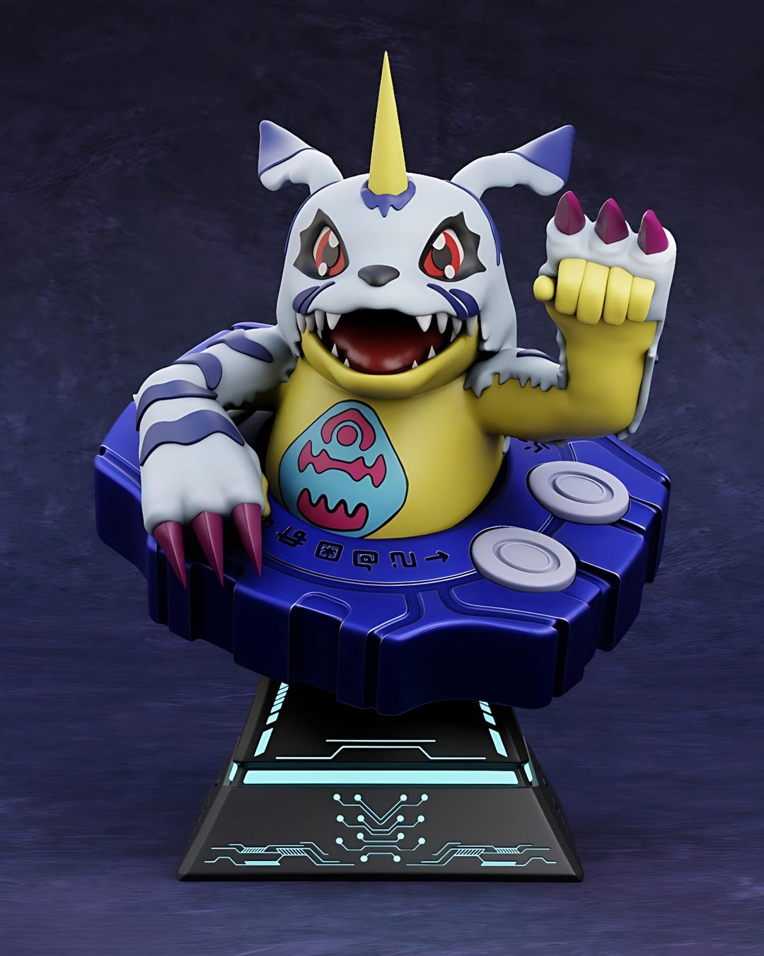 Digimon – Gabumon | Lone Wolf Rookie STL Statue | 3D Print Model ...