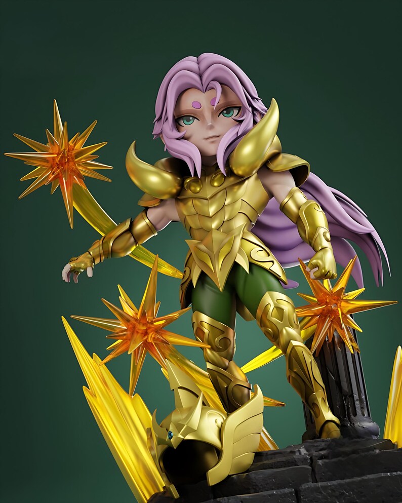 Sacred Blade Warrior | Chibi Holy Armor Knight | STL 3D PRINT | Anime ...