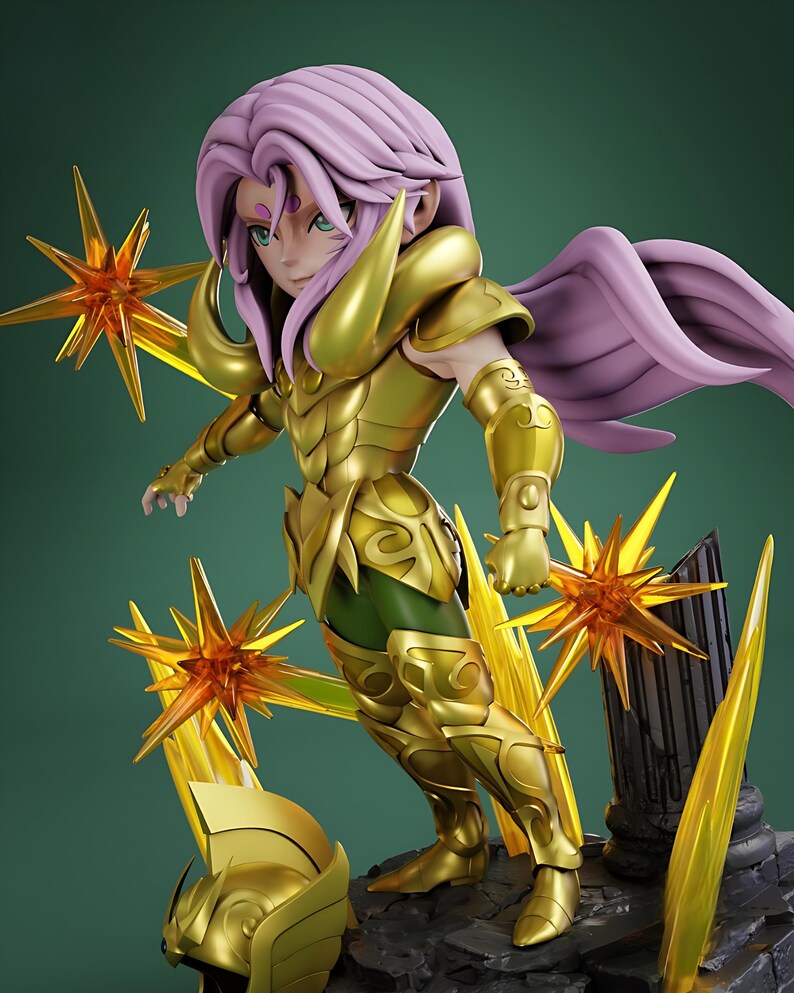 Sacred Blade Warrior | Chibi Holy Armor Knight | STL 3D PRINT | Anime ...