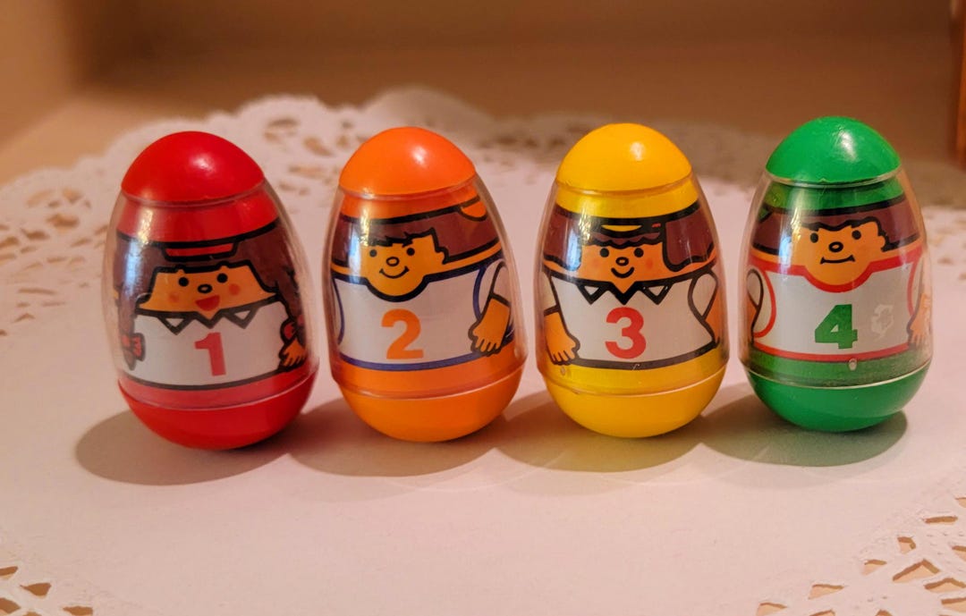 Vintage Set of 1970s Weebles Racers by Hasbro...complete Original Set ...