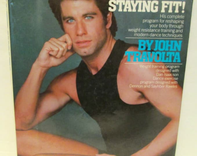Vintage 1980s John Travolta Book: Staying Fit - Etsy