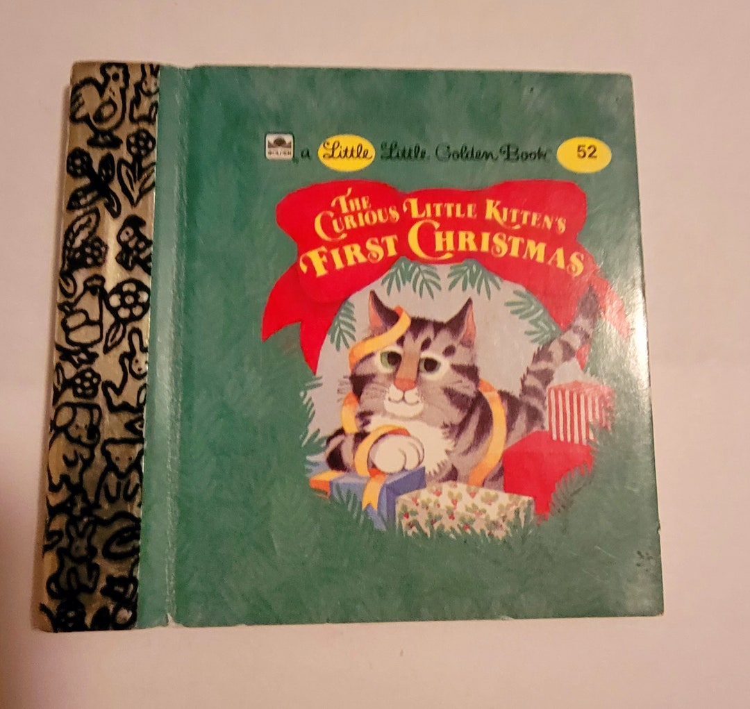 The Curious Little Kitten's First Christmas 52 Original - Etsy