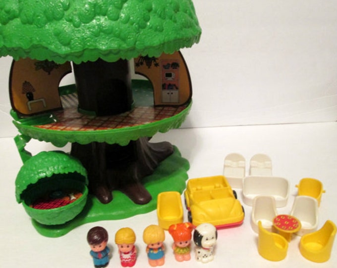 Vintage 1970s Kenner Tree Tots Family Treehouse With Accessories ...