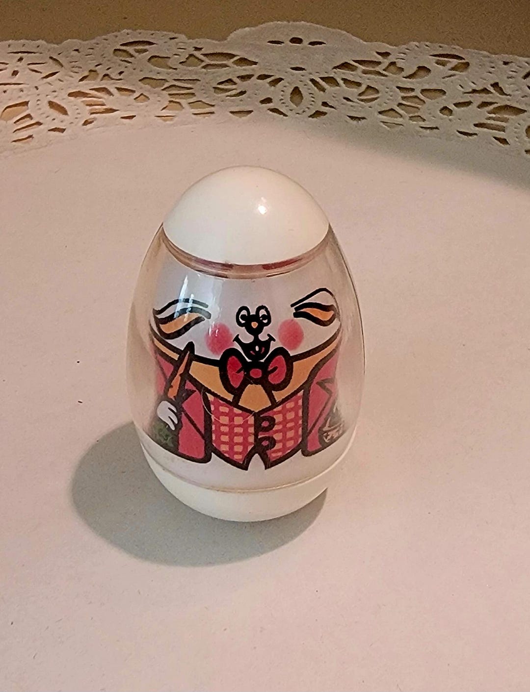 Vintage Rabbit Bunny Weeble, RARE 1970s Children's Collectible Toy by ...