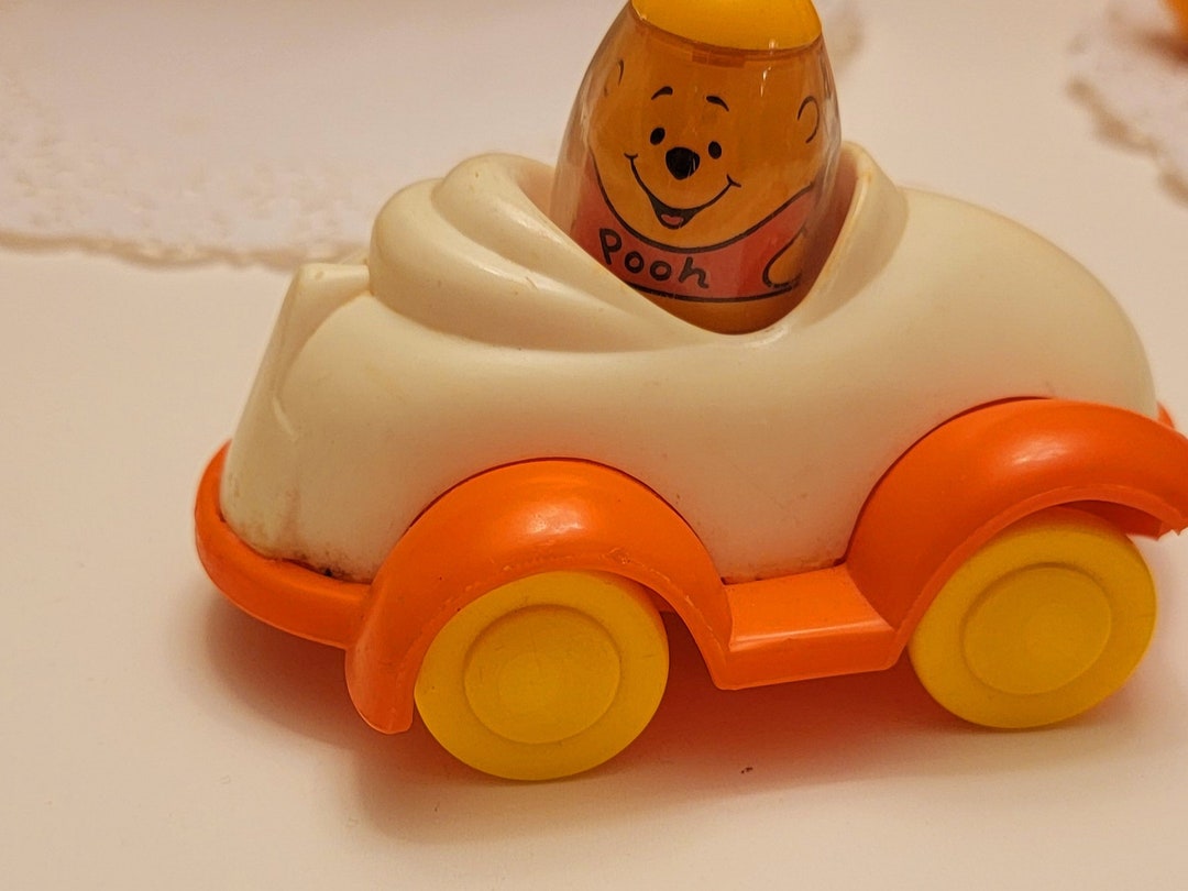 Vintage Winnie-the-pooh Weeble in Sesame Sreet Car 1970s Rare Vintage ...