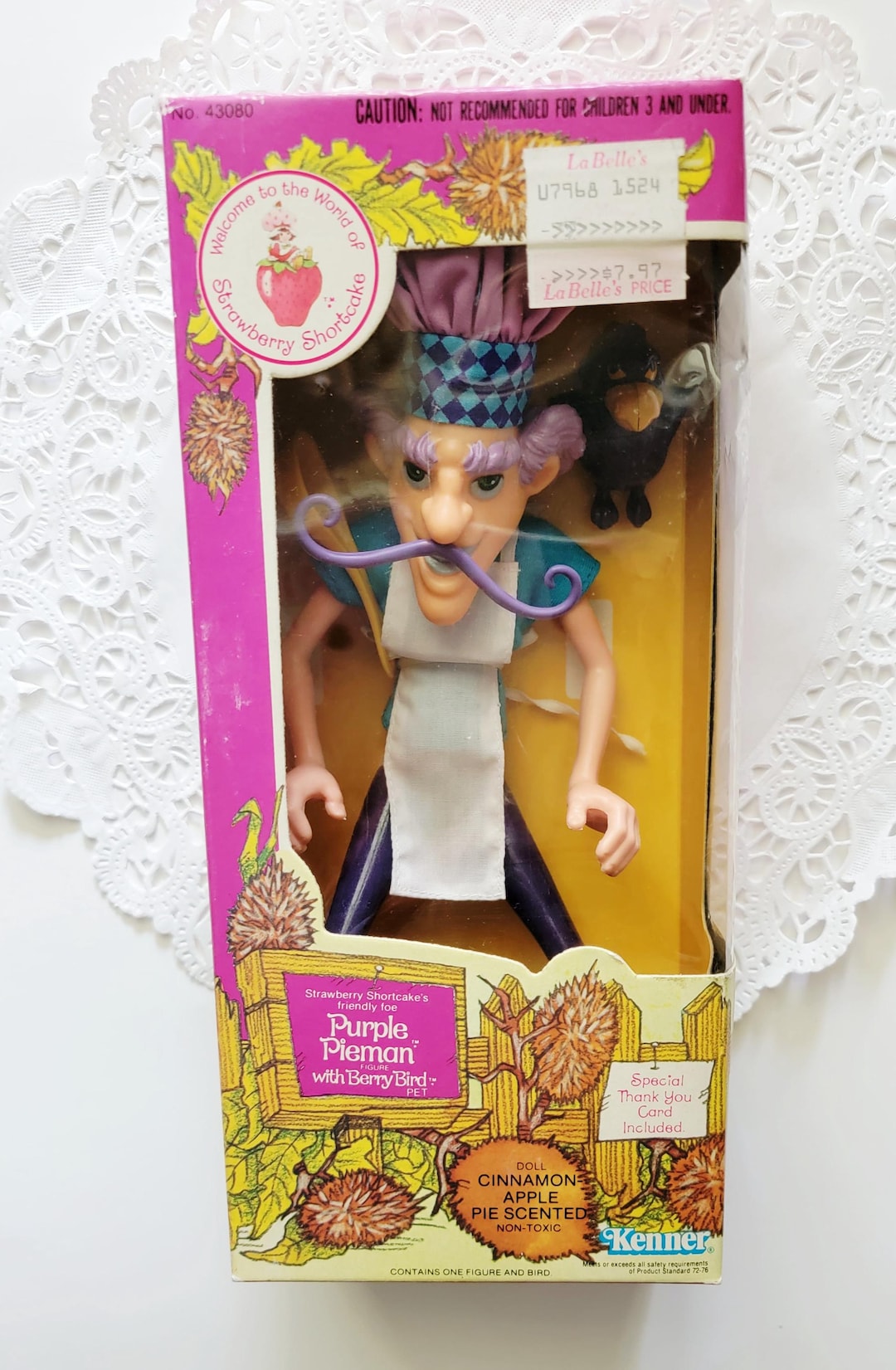 Vintage Purple Pieman Doll With Bird, Strawberry Shortcake's Friendly ...