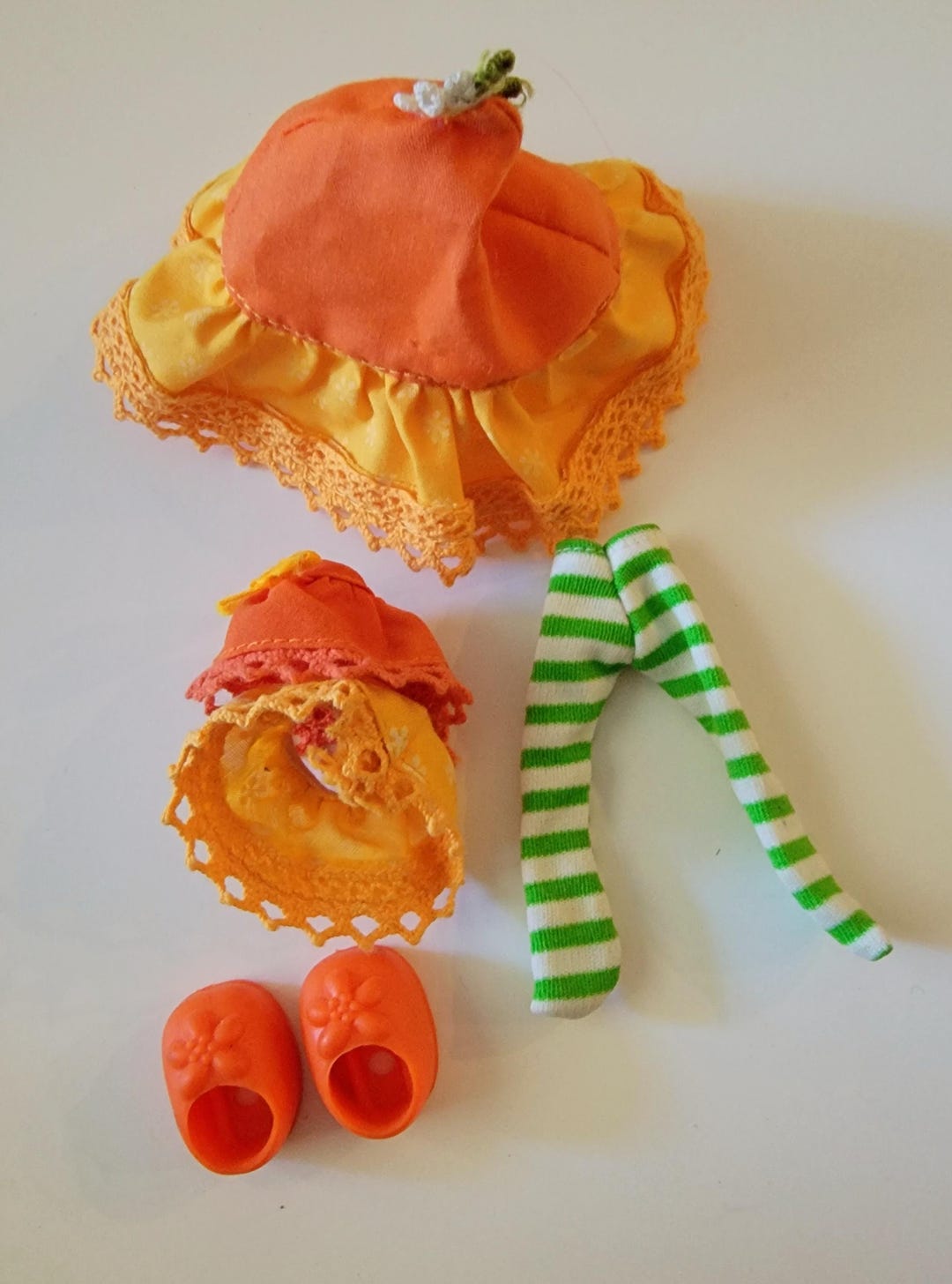 Rare Vintage Orange Blossom Doll Clothes and Shoes From Strawberry ...