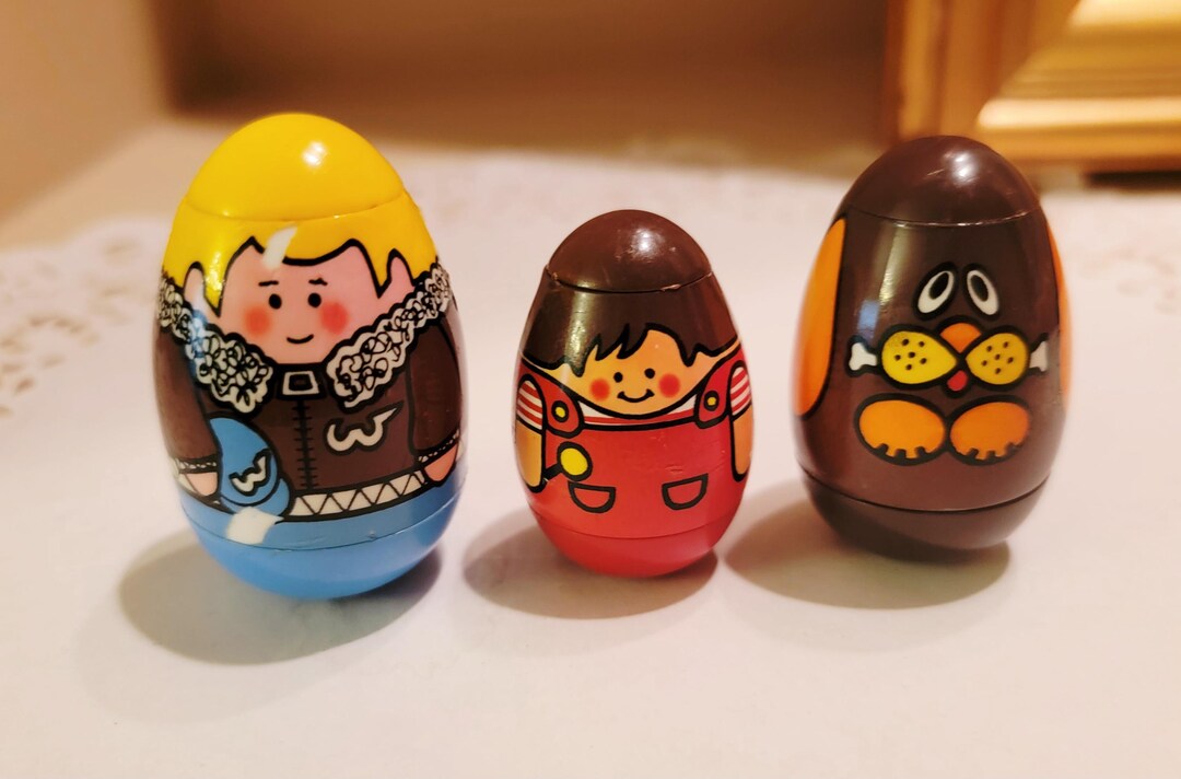 3 Vintage Rare, Original Peelable Weebles 1970s Vintage Toy - Etsy
