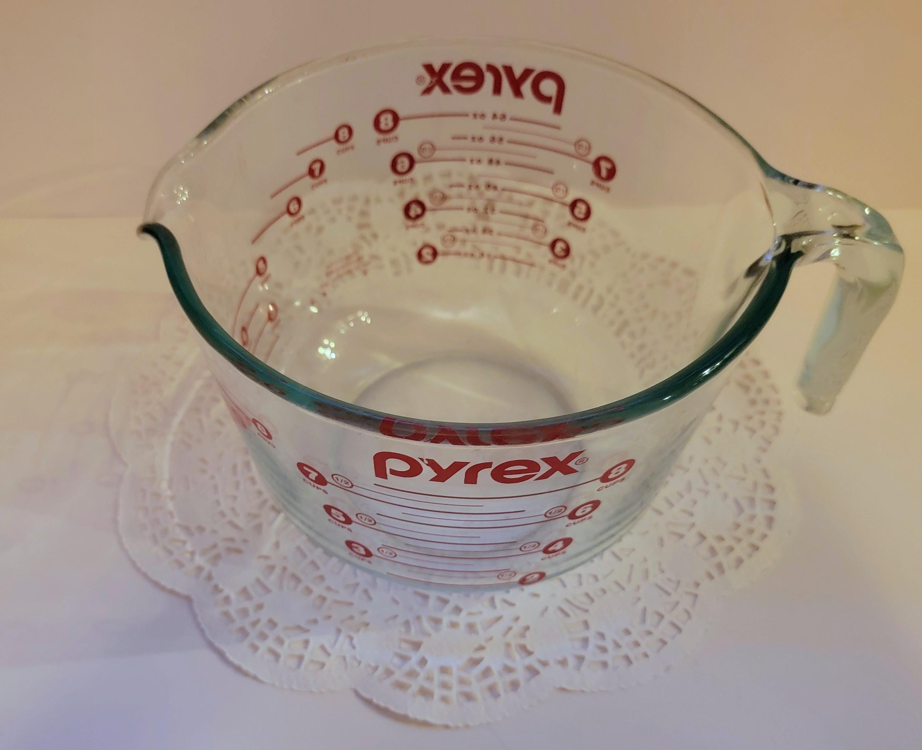 Vintage Pyrex 8 Cup Measuring Cup/mixing Bowl With Lid, Rare ...