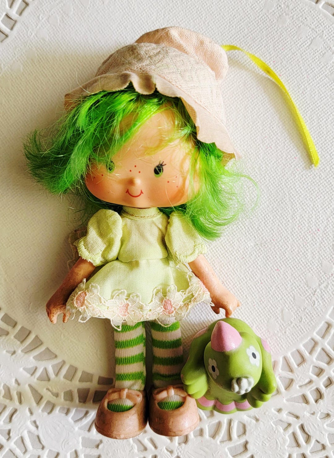 Vintage Lime Chiffon Doll With Parfait Parrot From Strawberry Shortcake ...