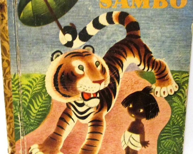 Vintage 1940s Little Black Sambo, A Little Golden Book-rare "e" First ...