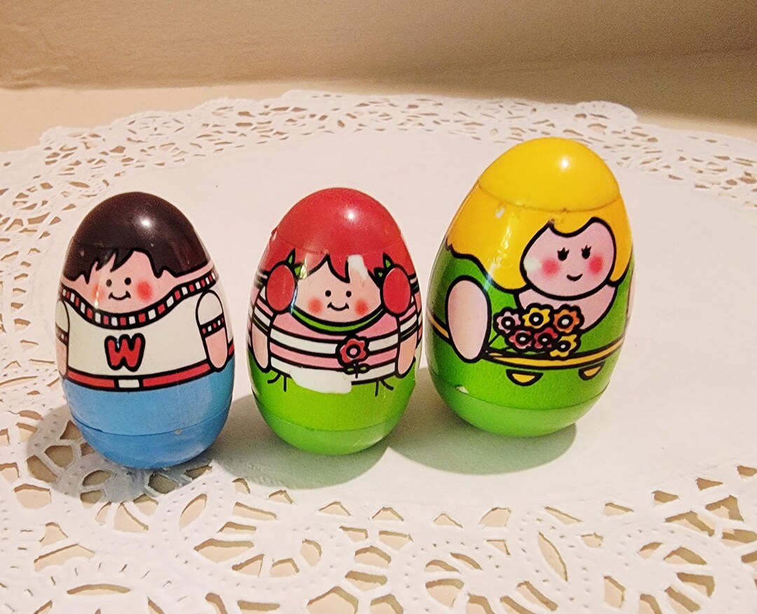 3 Vintage Rare, Original Peelable Weebles 1970s Vintage Toy - Etsy