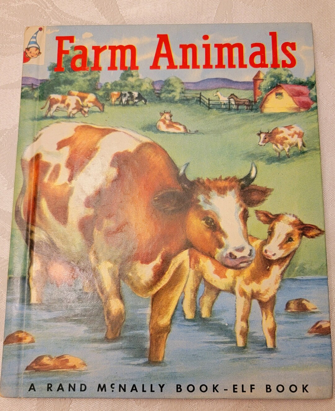 Farm Animals, A Rand Mcnally Elf Book 1952 Rare Vintage Collectible ...