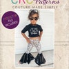 Flare Pants PDF Sewing Pattern and Tutorial for Children, Toddler ...