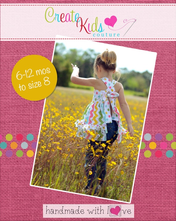 Lacey's Apron Top With Reversible Option PDF Pattern Size - Etsy