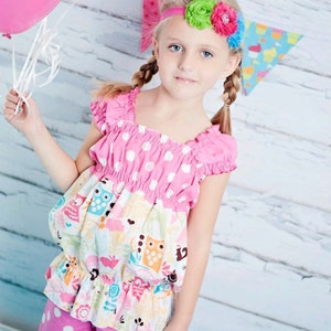 Britney's Bubble Top PDF Pattern Size 18 Months to Size 6 - Etsy