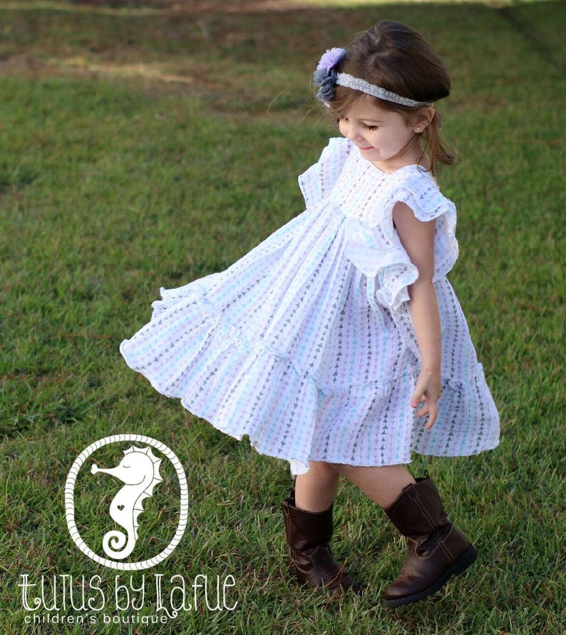 Emily's Angel Sleeve Dress PDF Pattern in Sizes Newborn to 8 - Etsy