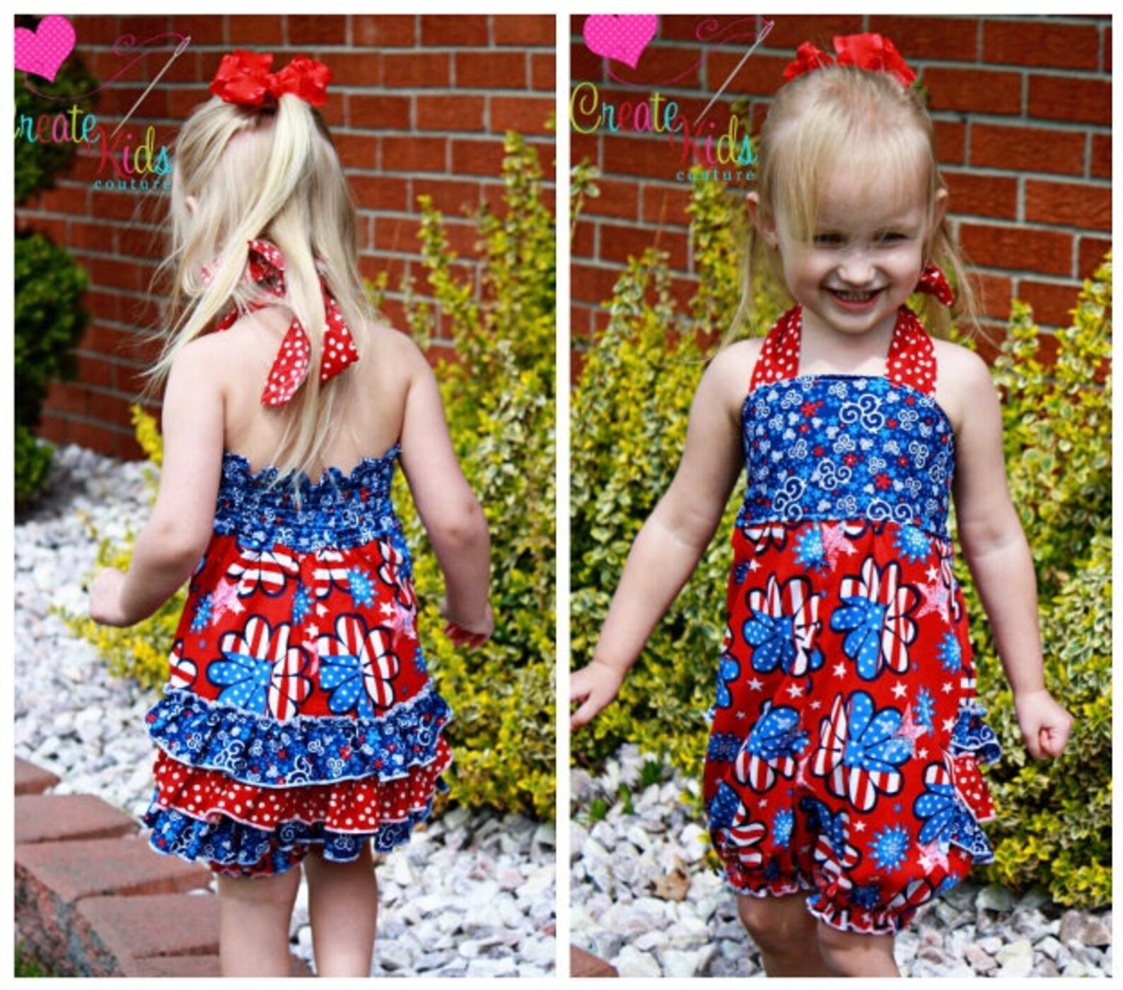 Natalie's Ruffle Bottom Romper PDF Pattern sizes Newborn | Etsy