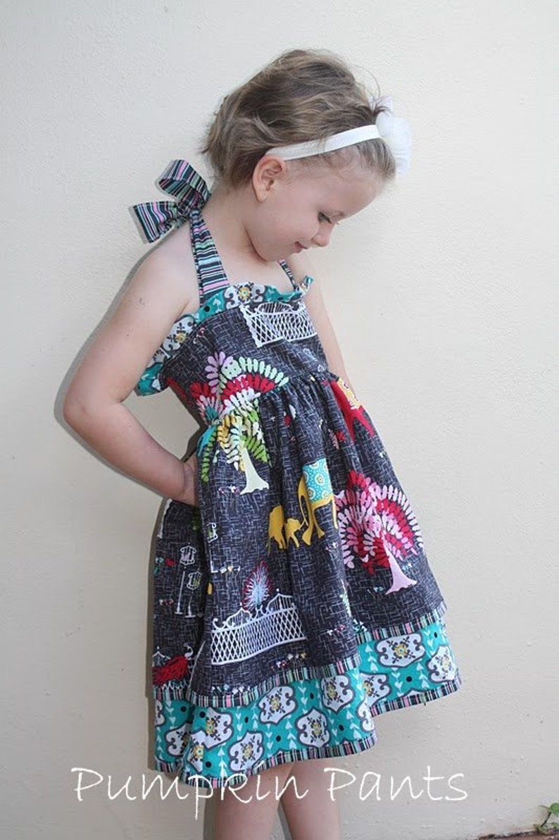 Katy's Double Layer Ruffle Bodice Dress PDF Pattern Size - Etsy
