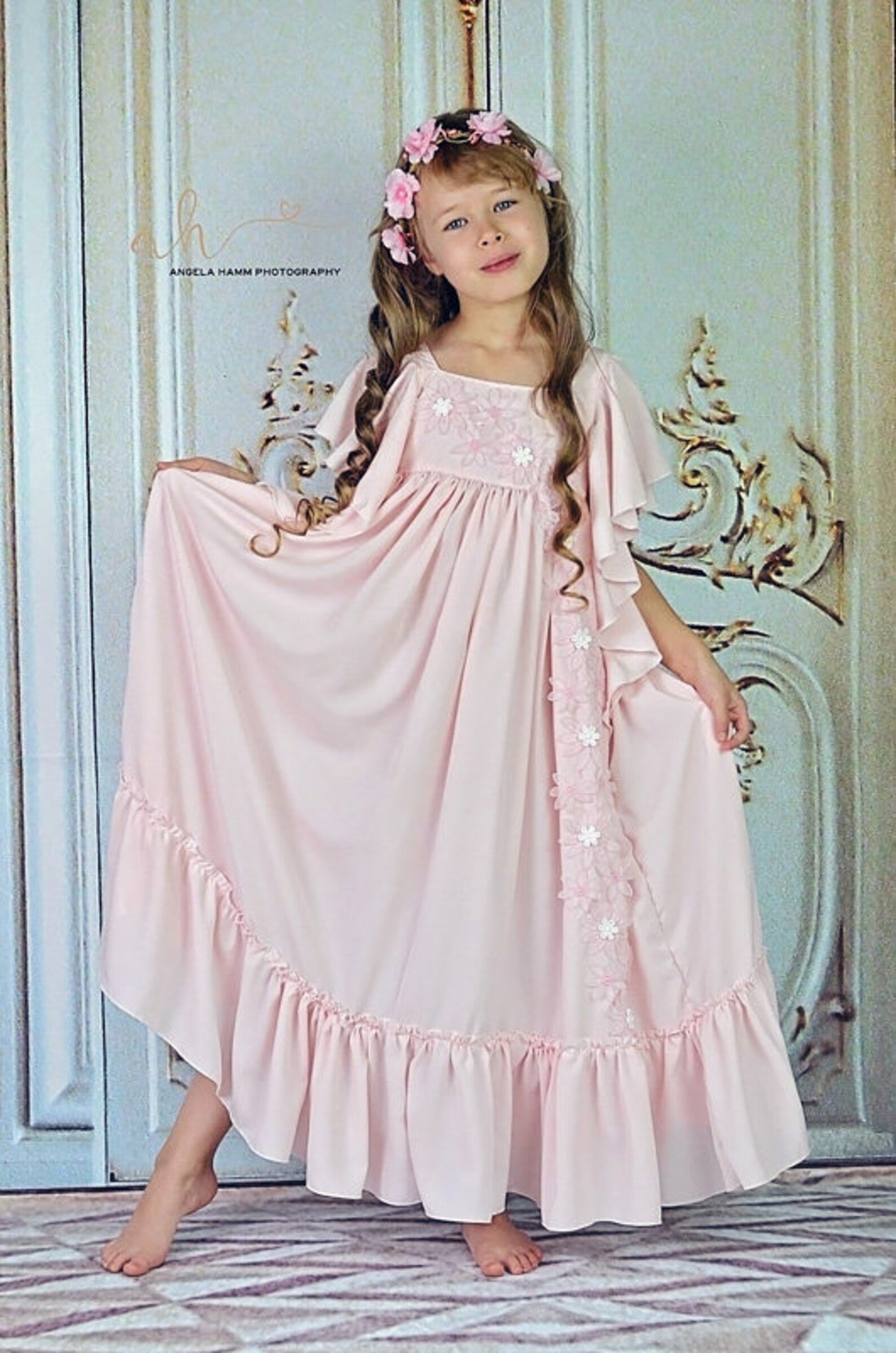 Emily's Angel Sleeve Dress PDF Pattern in Sizes Newborn to 8 - Etsy