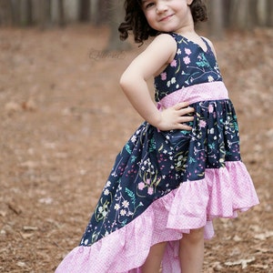 Hope's Hi-low Dress PDF Pattern Sizes 6/12m to 8 Kids - Etsy