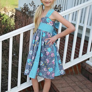 Gwen's Sweetheart Godet Dress PDF Pattern Size 6-12 Months to 8 Kids ...