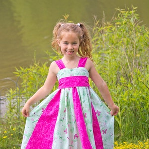 Gwen's Sweetheart Godet Dress PDF Pattern Size 6-12 Months to 8 Kids ...