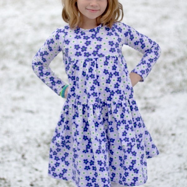 Girls Knit Dress Pattern - Etsy