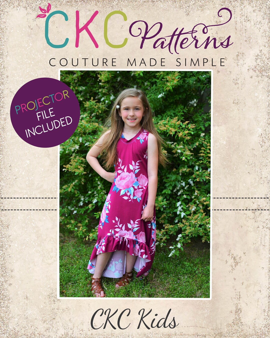 Holland's High-low Dress Sizes 2T to 14 Kids PDF Pattern - Etsy
