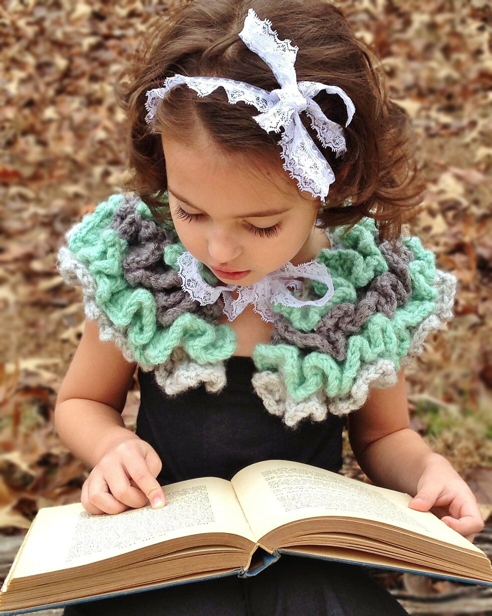 Clara Ruffle Capelet Crochet PDF Pattern Toddler Child and - Etsy
