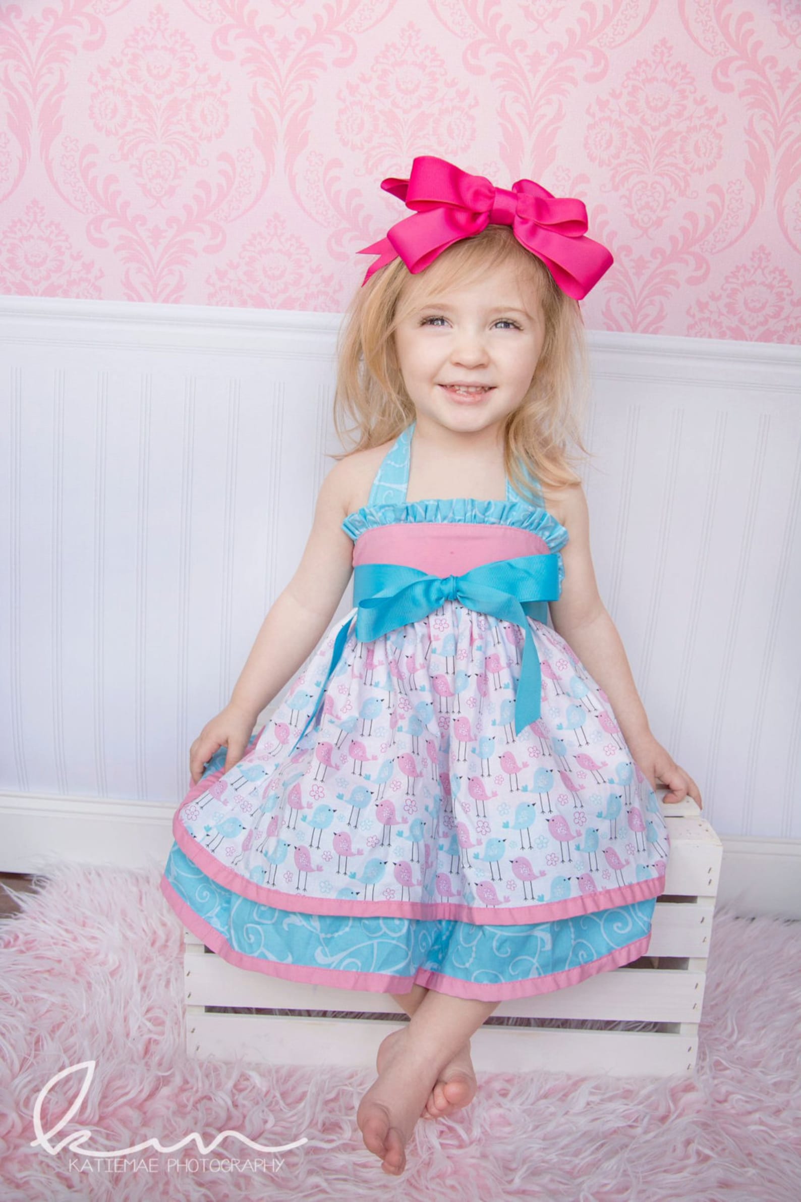 Katy's Double Layer Ruffle Bodice Dress PDF Pattern Size 6/12 Months to ...